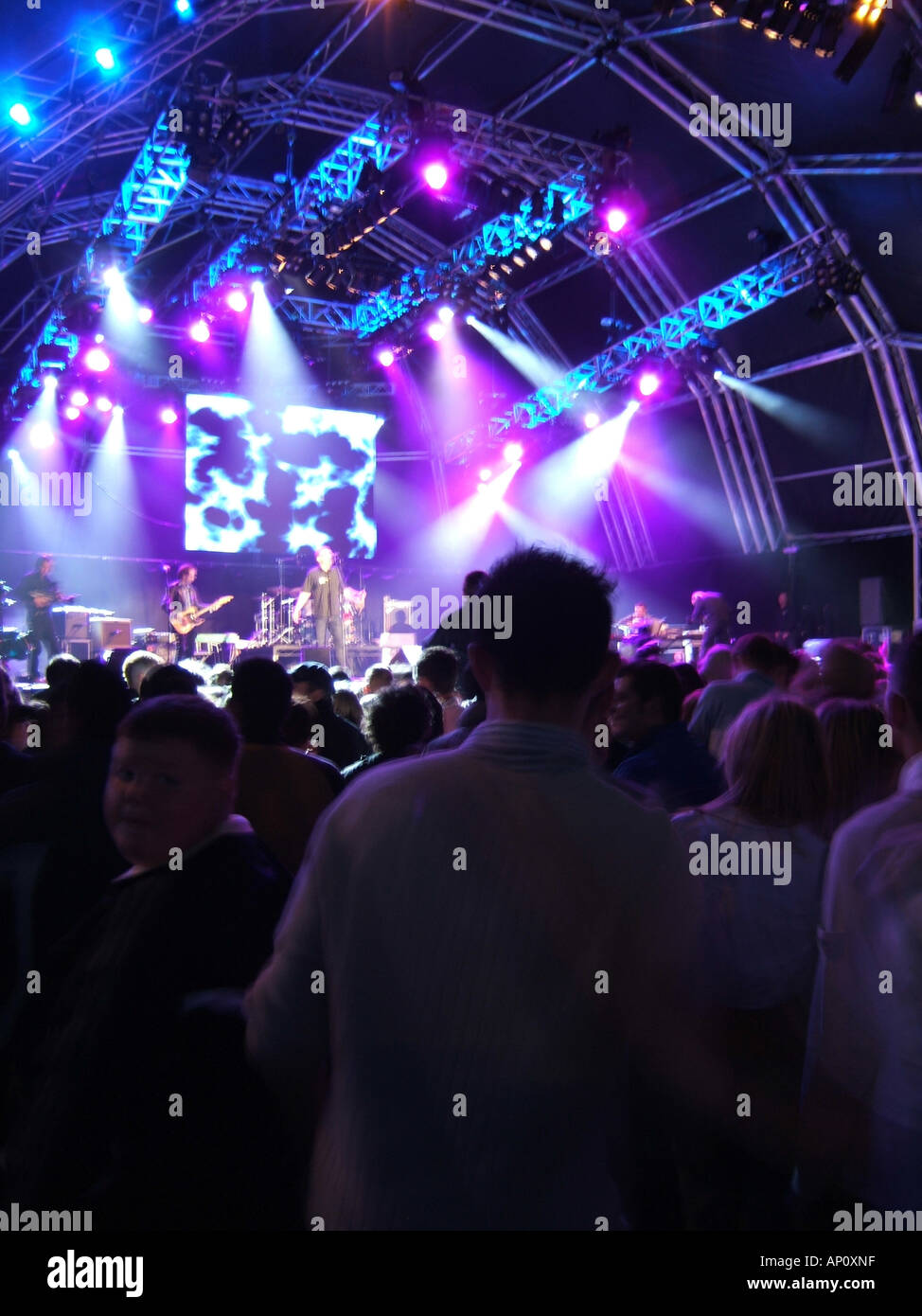 crowd in music concert at night Stock Photo - Alamy