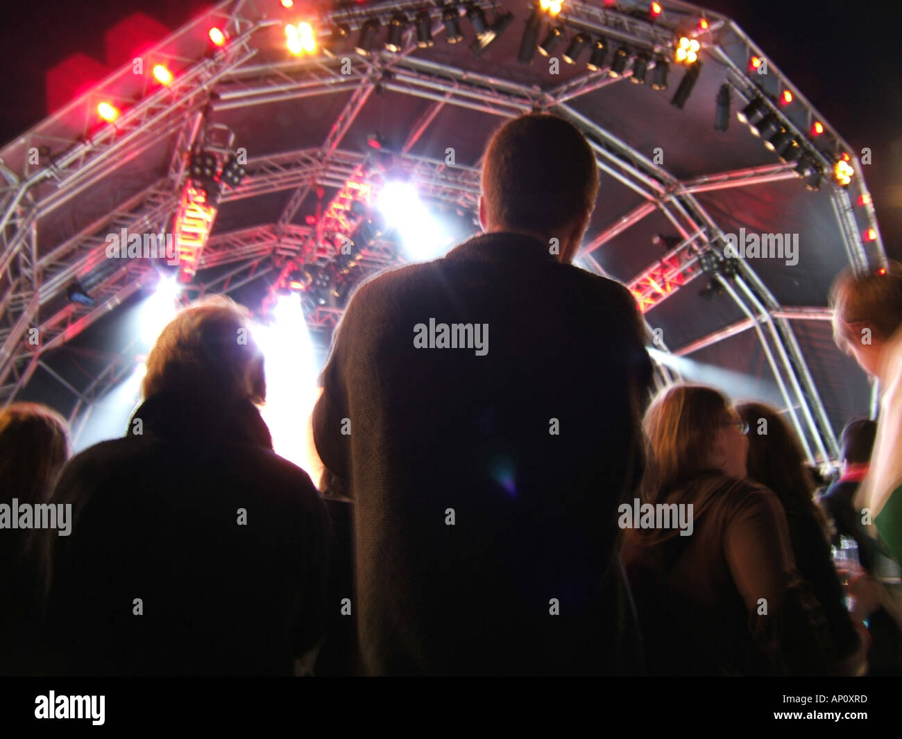 crowd in music concert at night Stock Photo - Alamy