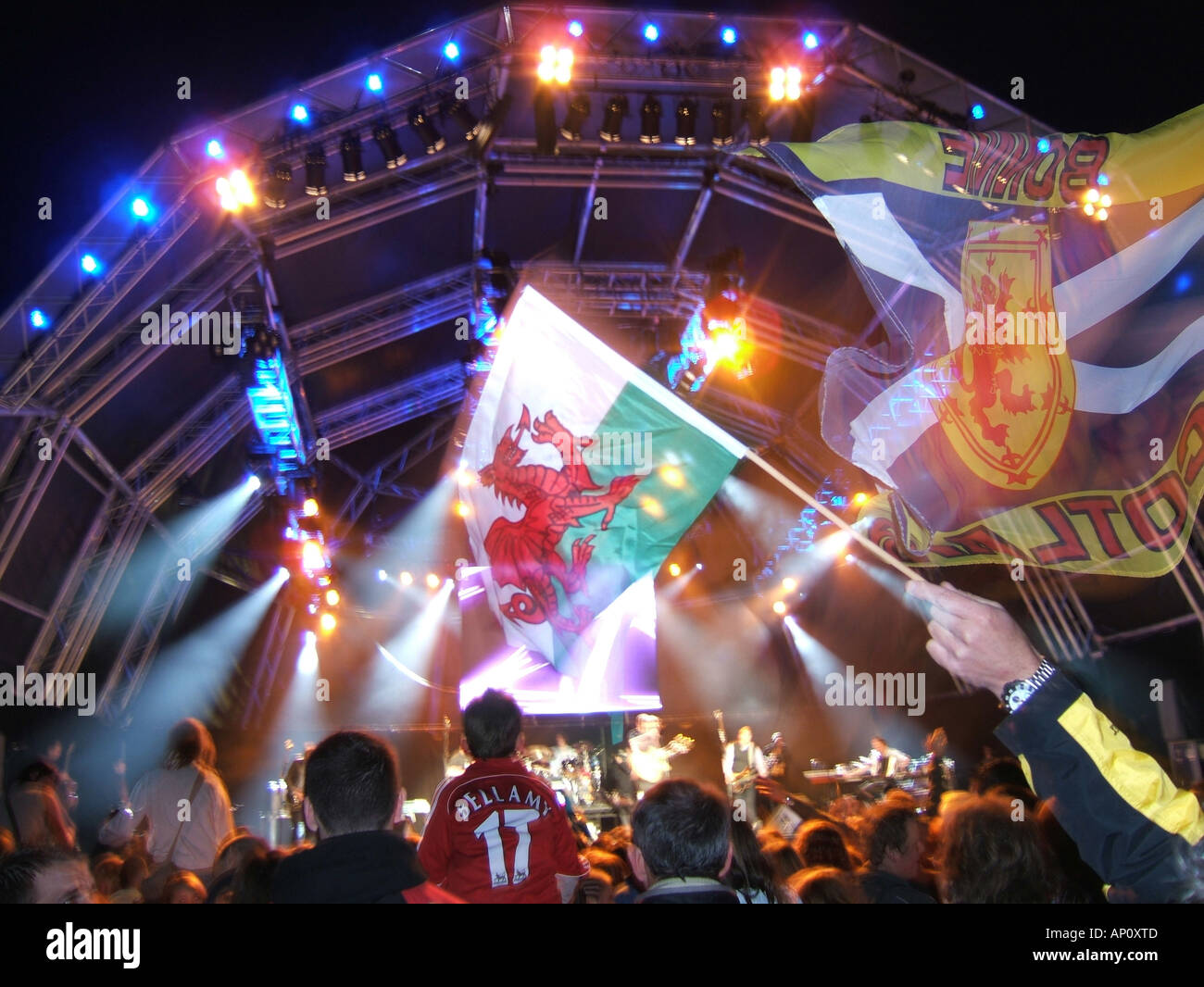 Boys waving national flag hi-res stock photography and images - Alamy