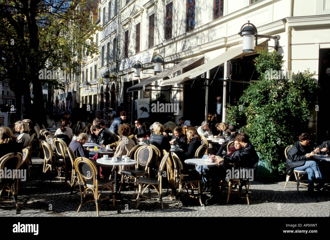 Cafe Frauentor, Weimar, Thueringen Deutschland, Europa Stock Photo - Alamy