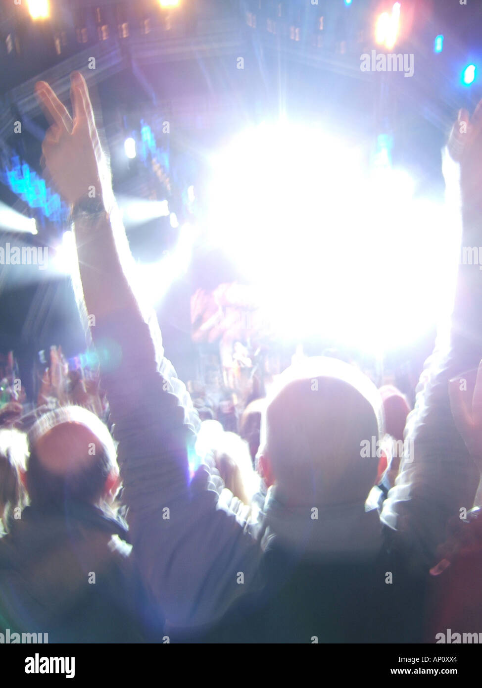 crowd at music concert at night Stock Photo - Alamy