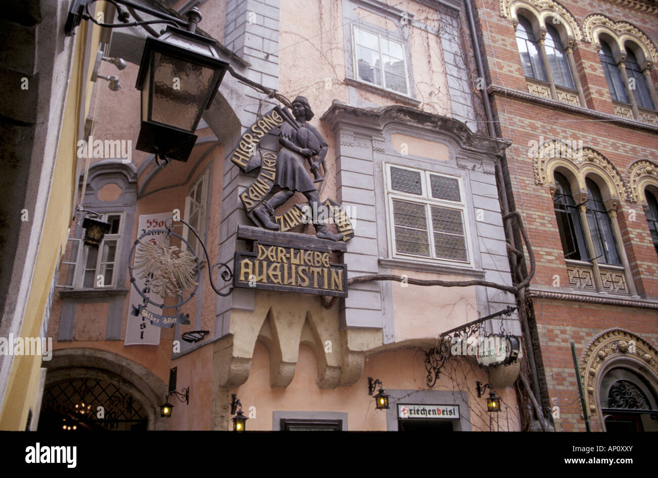 Griechenbeisl, Historic Restaurant, Vienna, Austria Europe Stock Photo ...