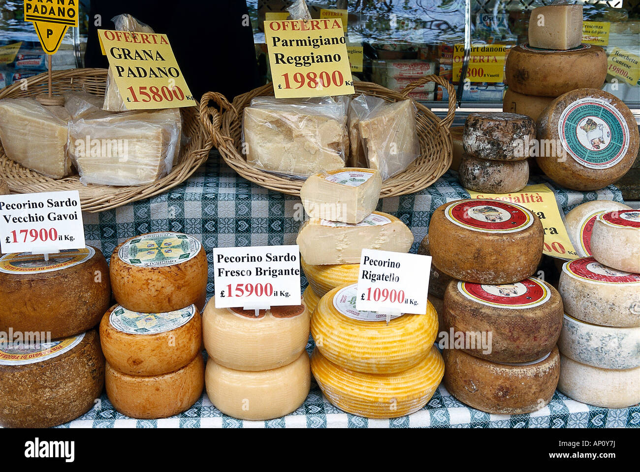 Cheese delicacies, Intra, Piemonte, Italy Stock Photo - Alamy