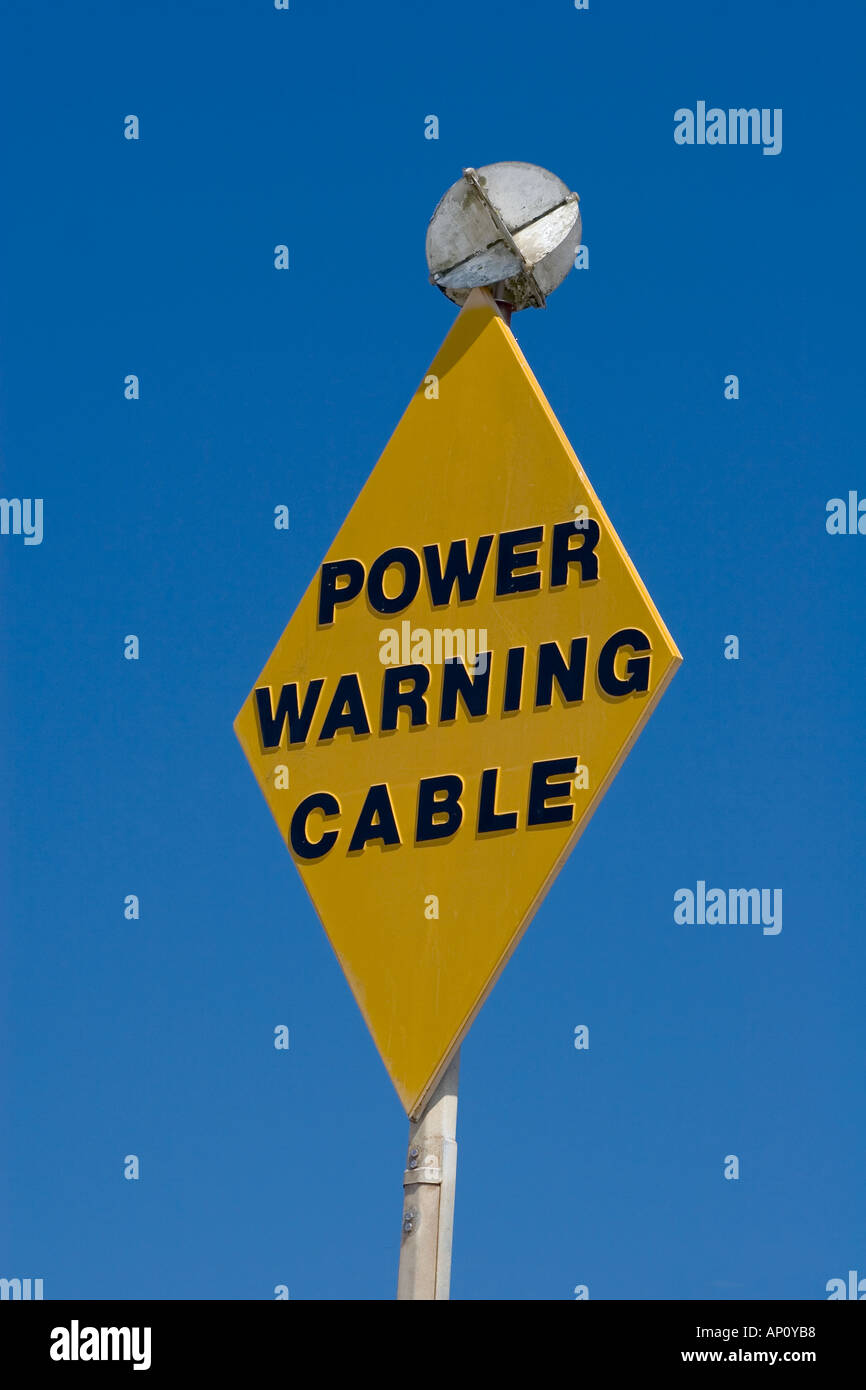 Buried cable sign hi-res stock photography and images - Alamy