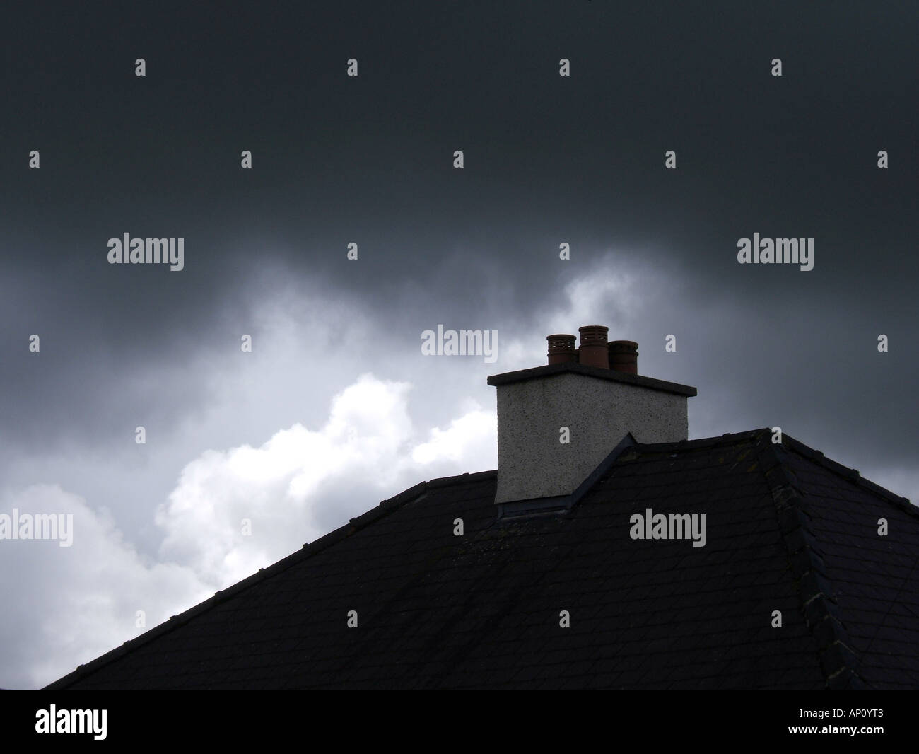 dramatic sky and roof top Stock Photo - Alamy