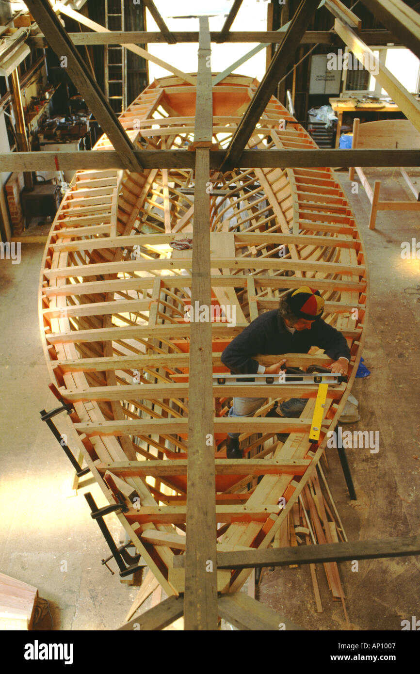 Traditional 30 foot timber yacht under construction Huon Valley ...