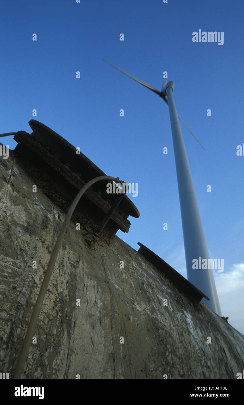 fan at windpark "Steinberg Stock Photo - Alamy