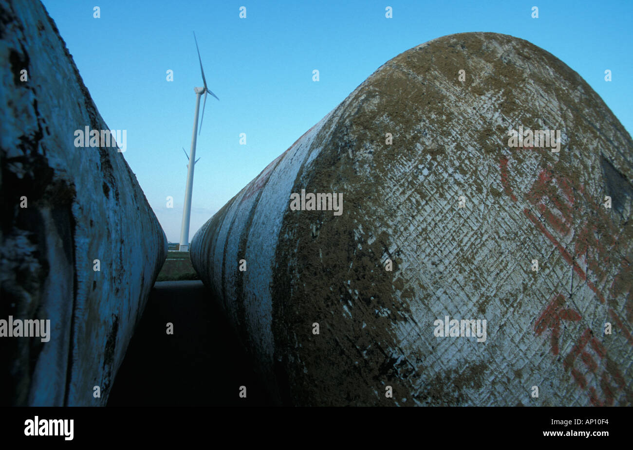 fan at windpark "Steinberg Stock Photo - Alamy