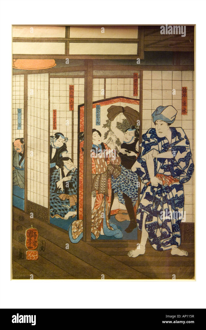 print theatrical diptych depicting bando shuka as shiro ito of ...