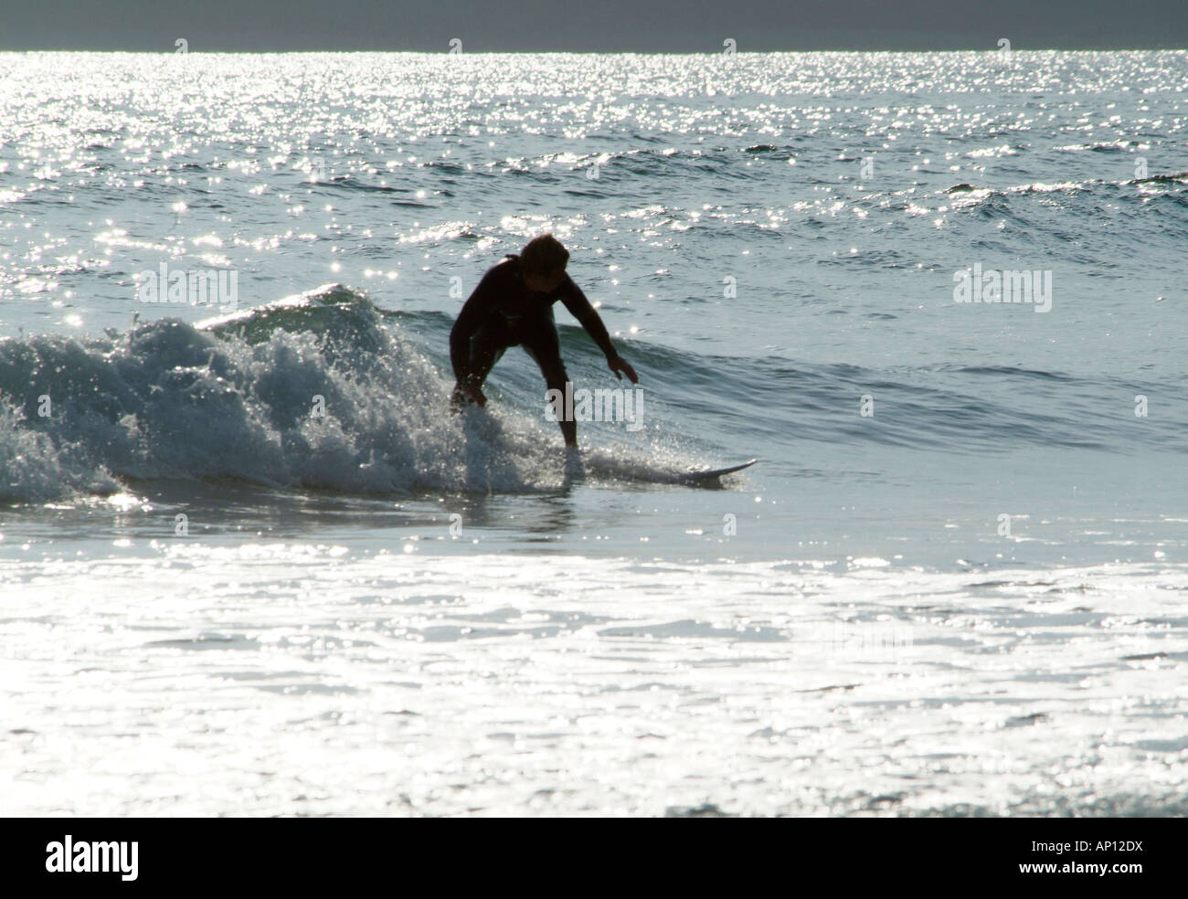 surfer surf body board stand standing front silhouette view rear ...