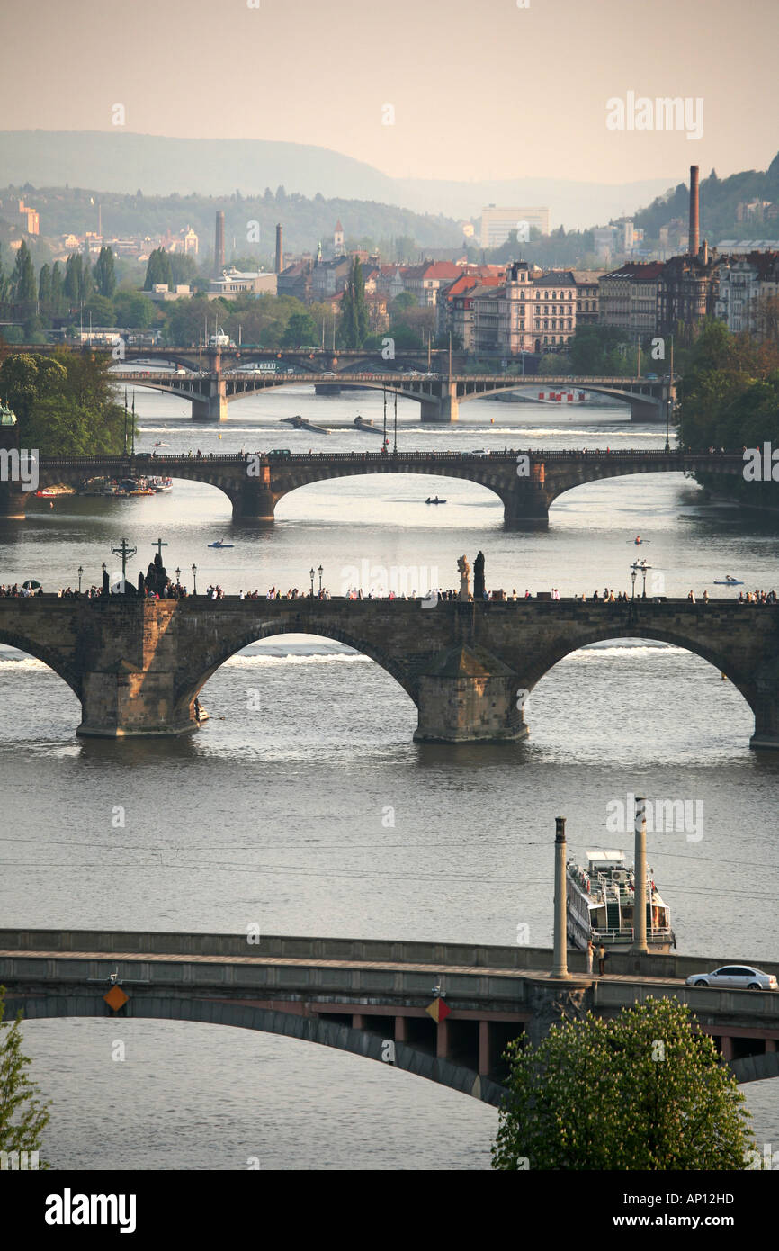 Prague bridges; The Bridges of Prague including Charles Bridge, - a ...