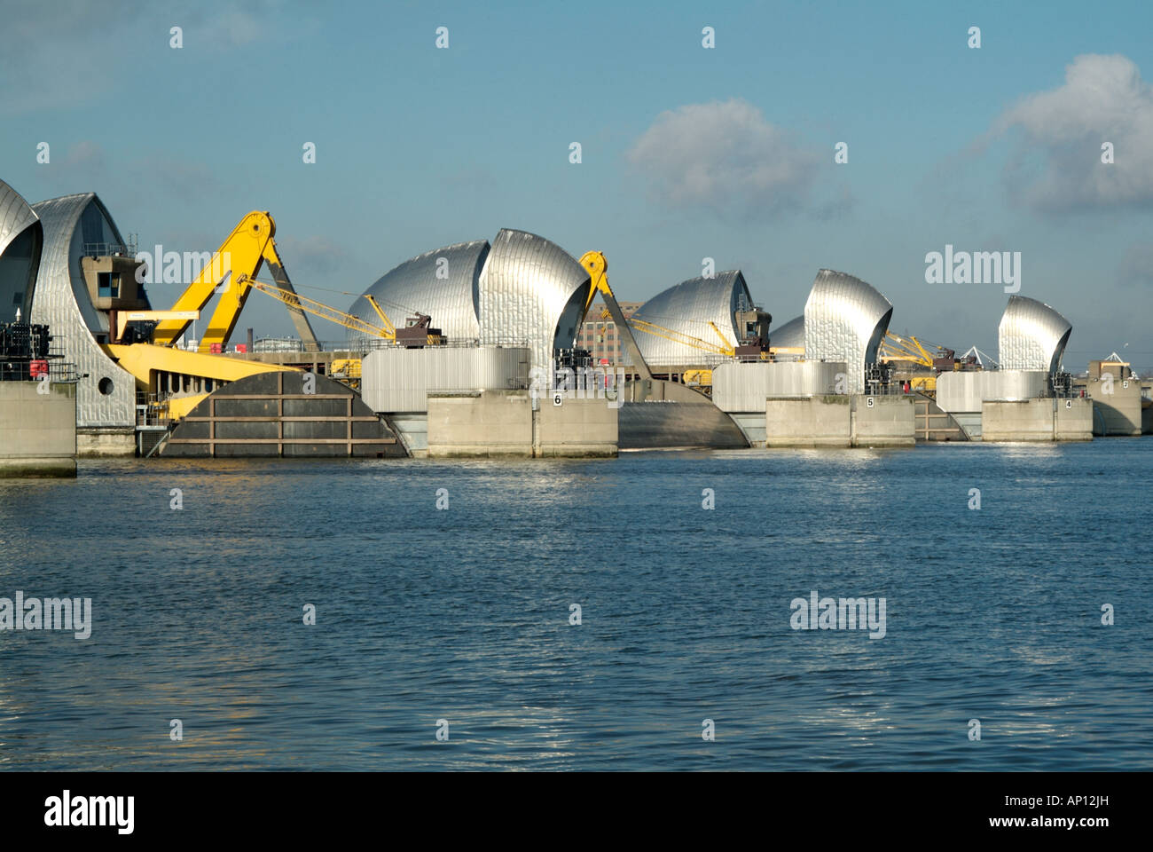 river thames barrier Flood defence Woolwich London England Landmarks ...