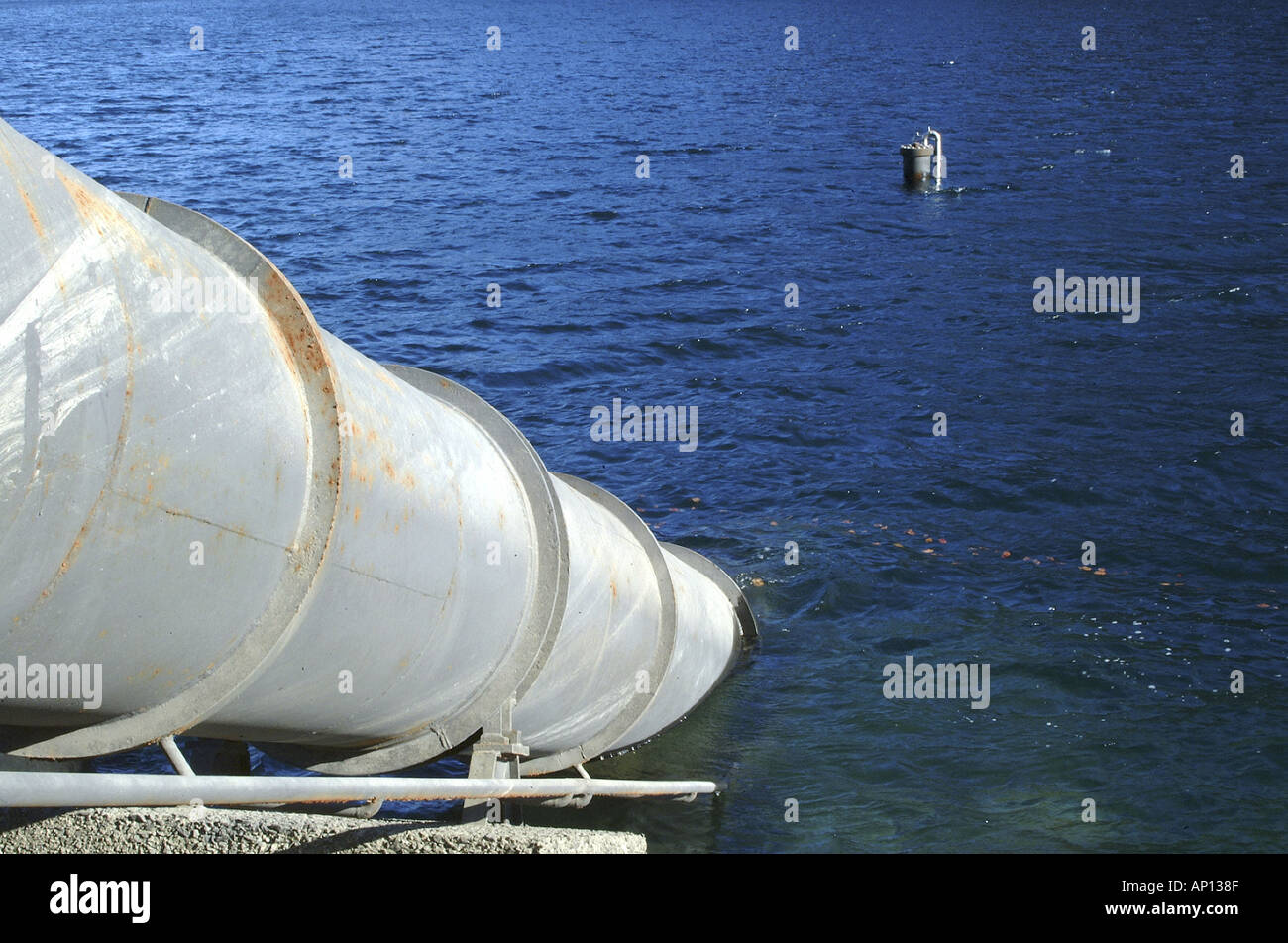 water pumping plant artificial lake italian alps and lakes Stock Photo ...
