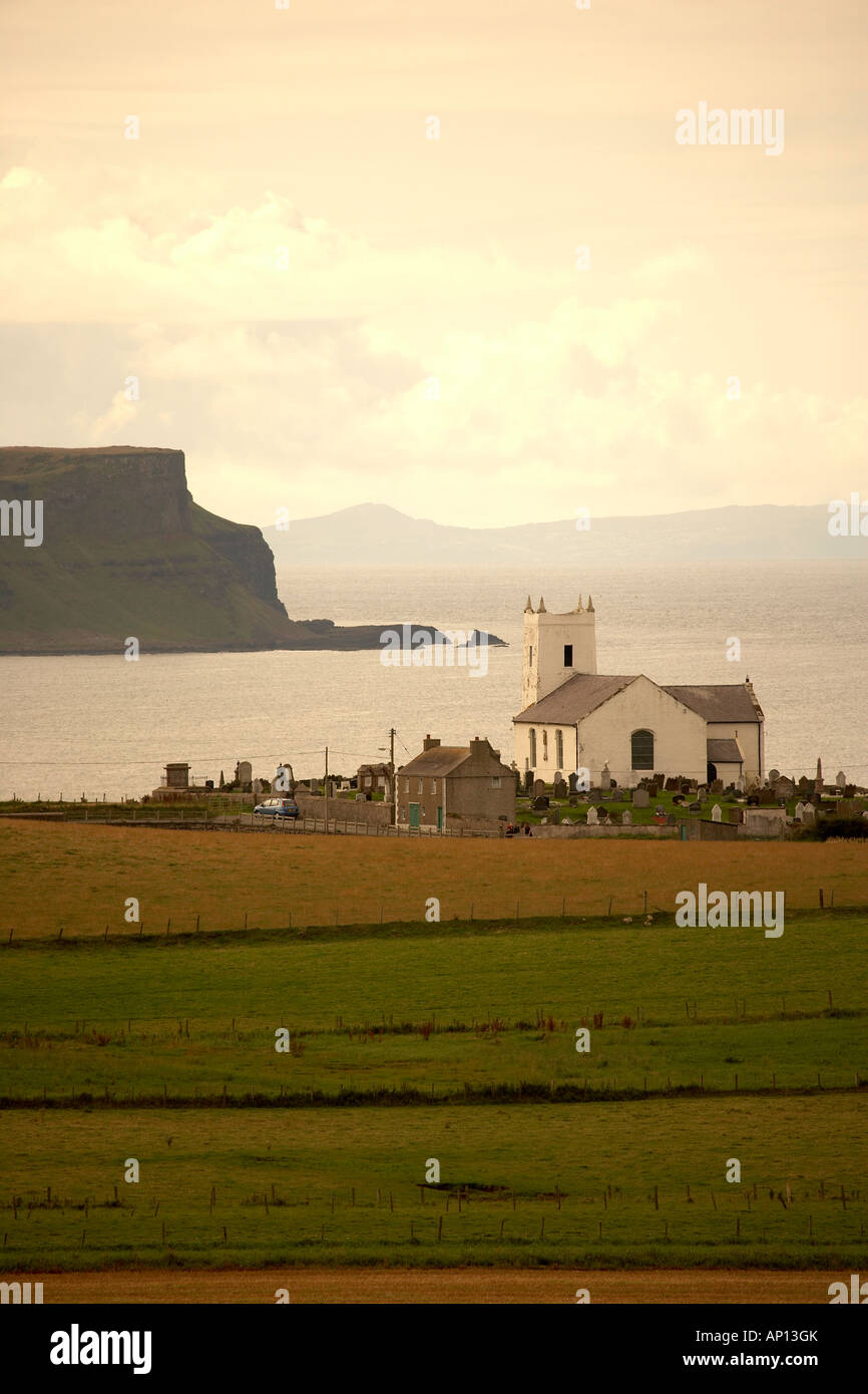 Ballintoy church Co Antrim Northern Ireland Stock Photo - Alamy