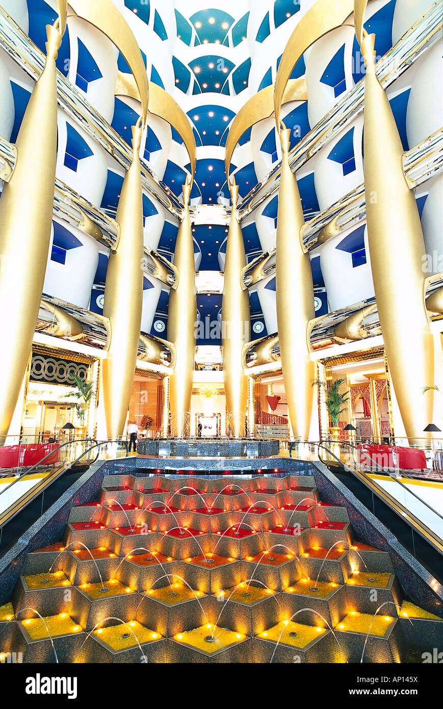 Interior view of the burj al arab hotel hi-res stock photography and ...