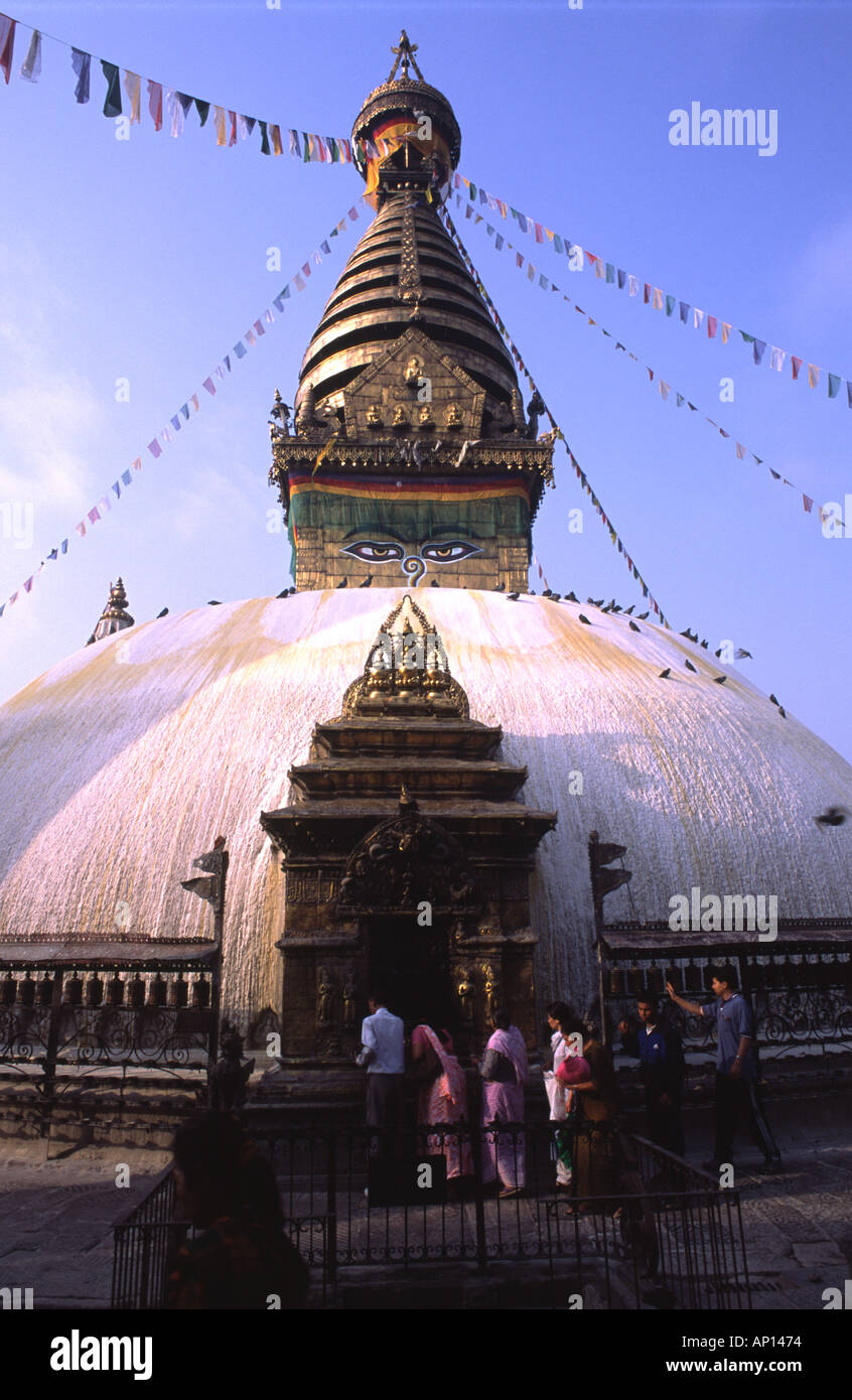 Swayambhu Stupa Kathmandu Nepal Stock Photo - Alamy