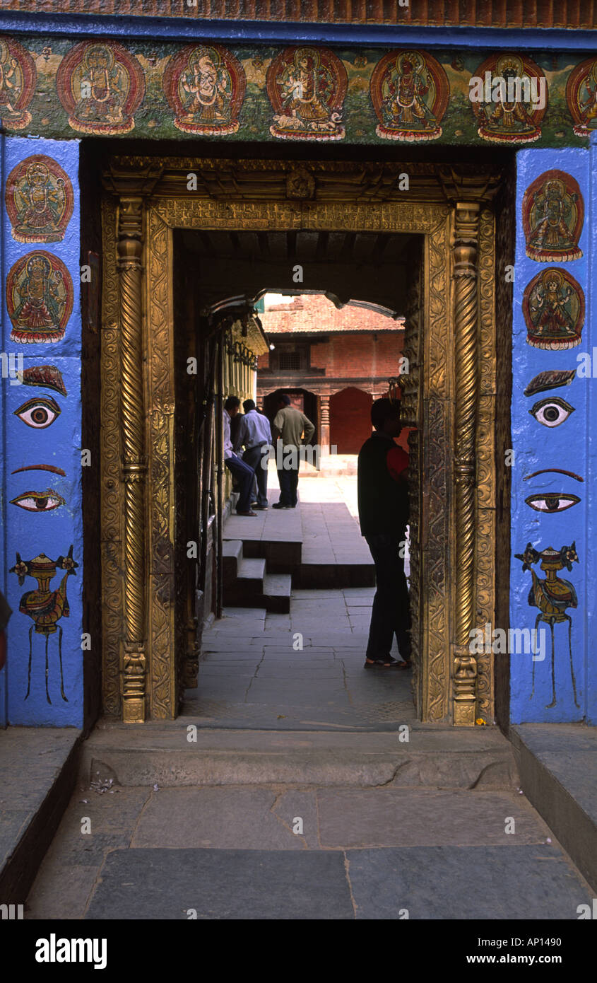 Gate to Hanuman Dhoka in Durbar Square, Kathmandu, Nepal Stock Photo ...