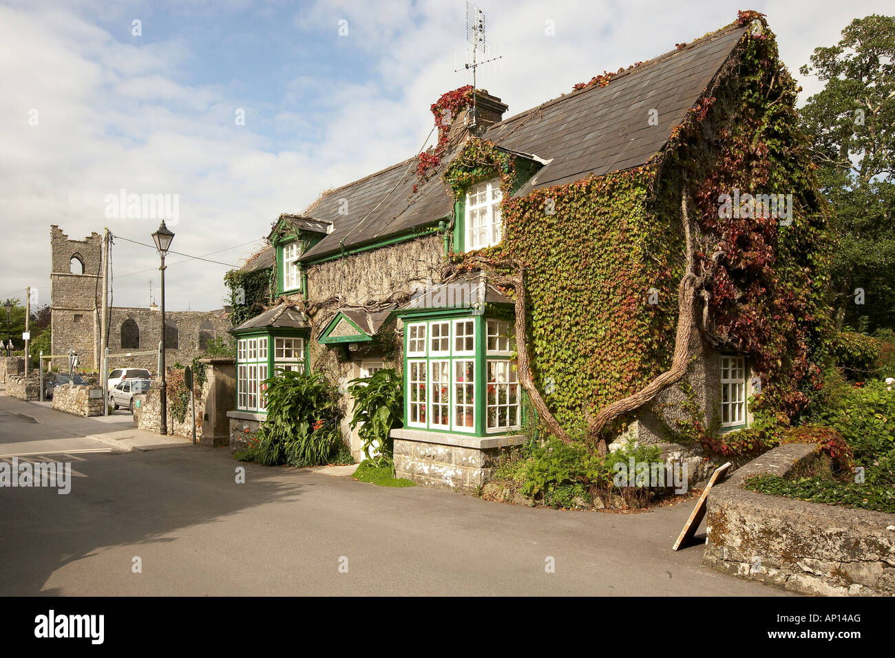 Colourful cottage Cong County Mayo Republic of Ireland Stock Photo - Alamy