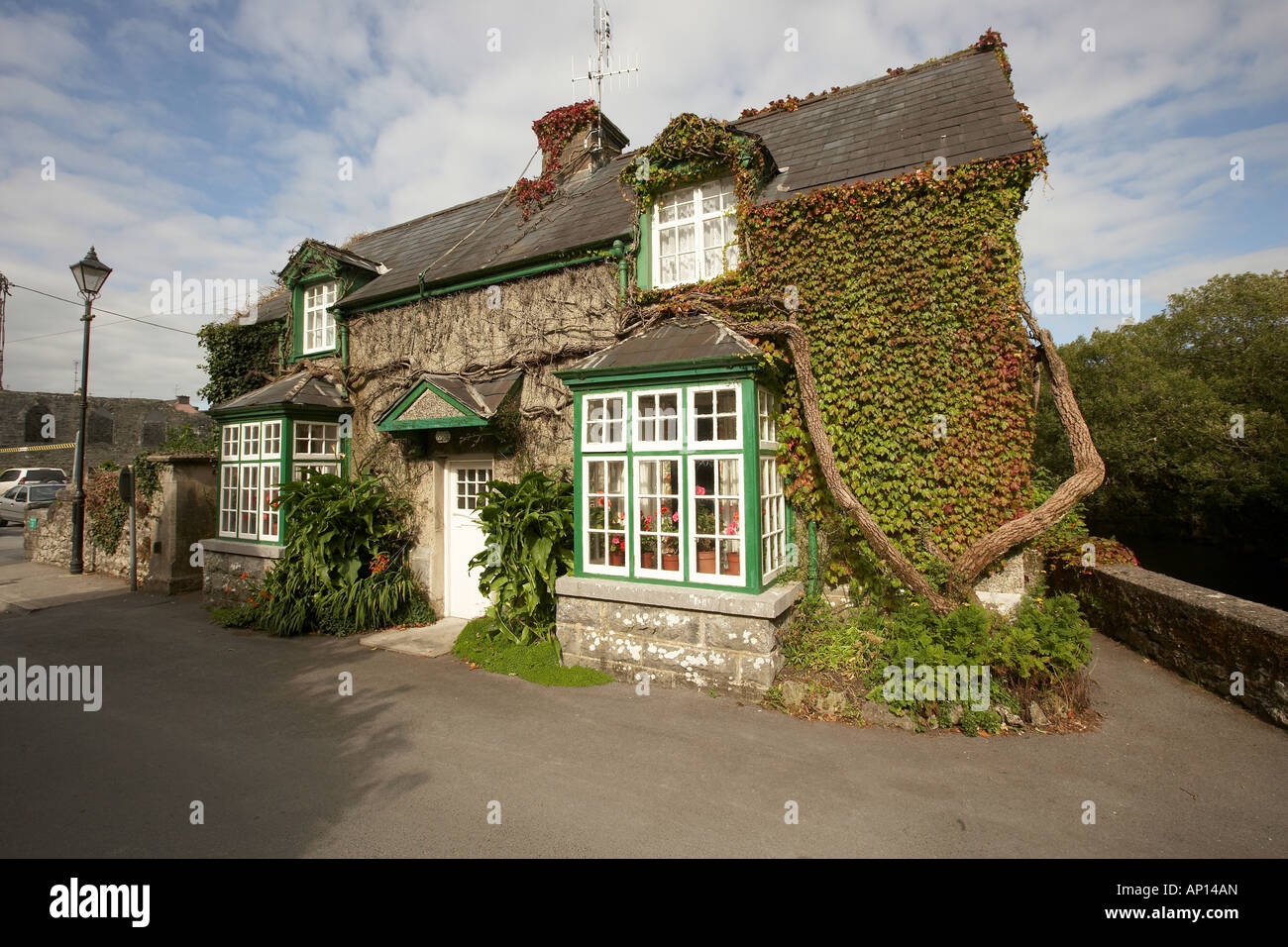 Colourful cottage Cong County Mayo Republic of Ireland Stock Photo - Alamy