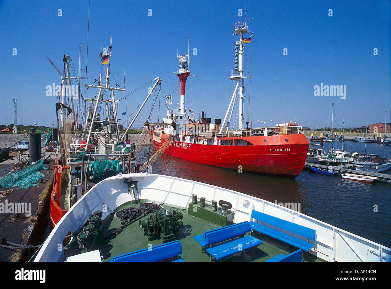 Lightship Borkum Riff, Borkum, Frisian Islands, Lower Saxony, Germany ...