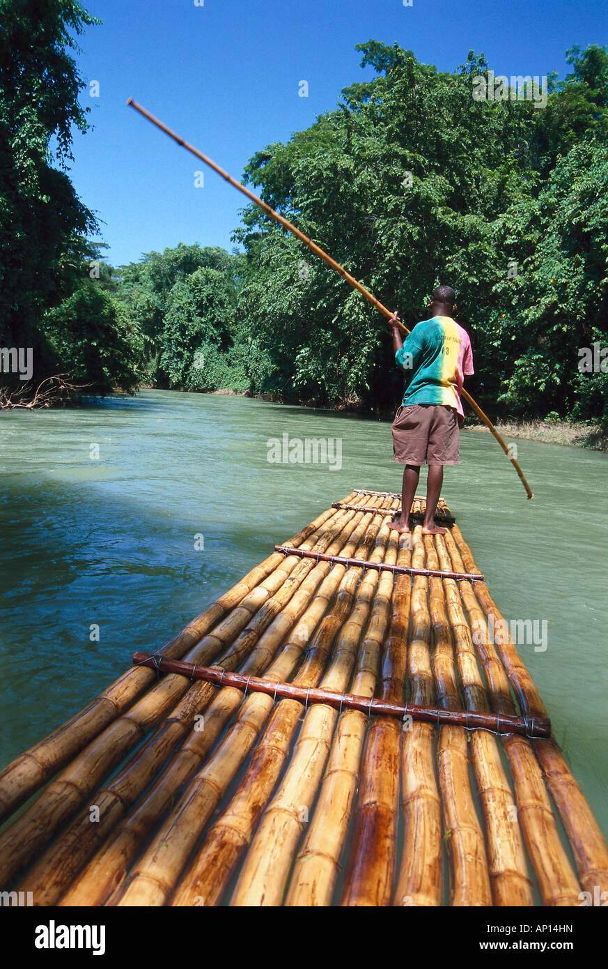 Martha Brae River Rafting, Jamaica, Caribbean Stock Photo - Alamy