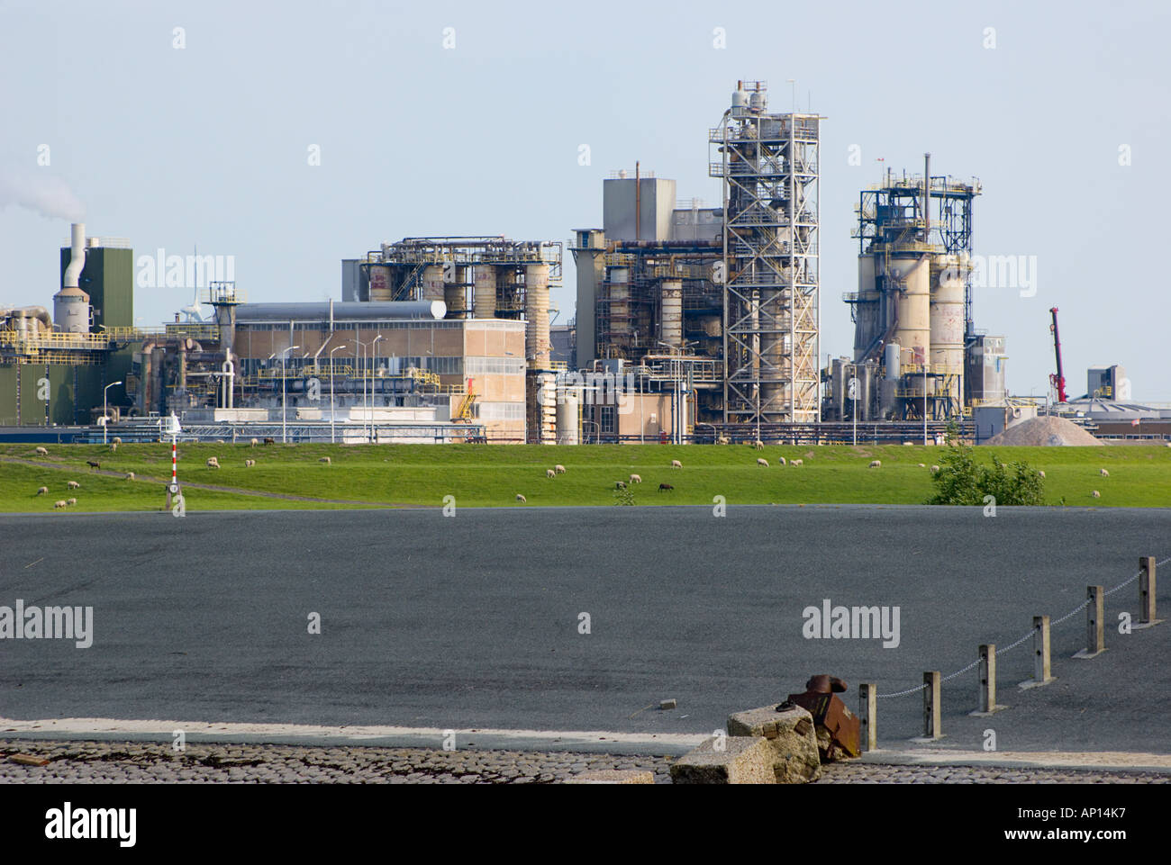 AKZO Nobel factory Delfzijl The Netherlands Stock Photo - Alamy