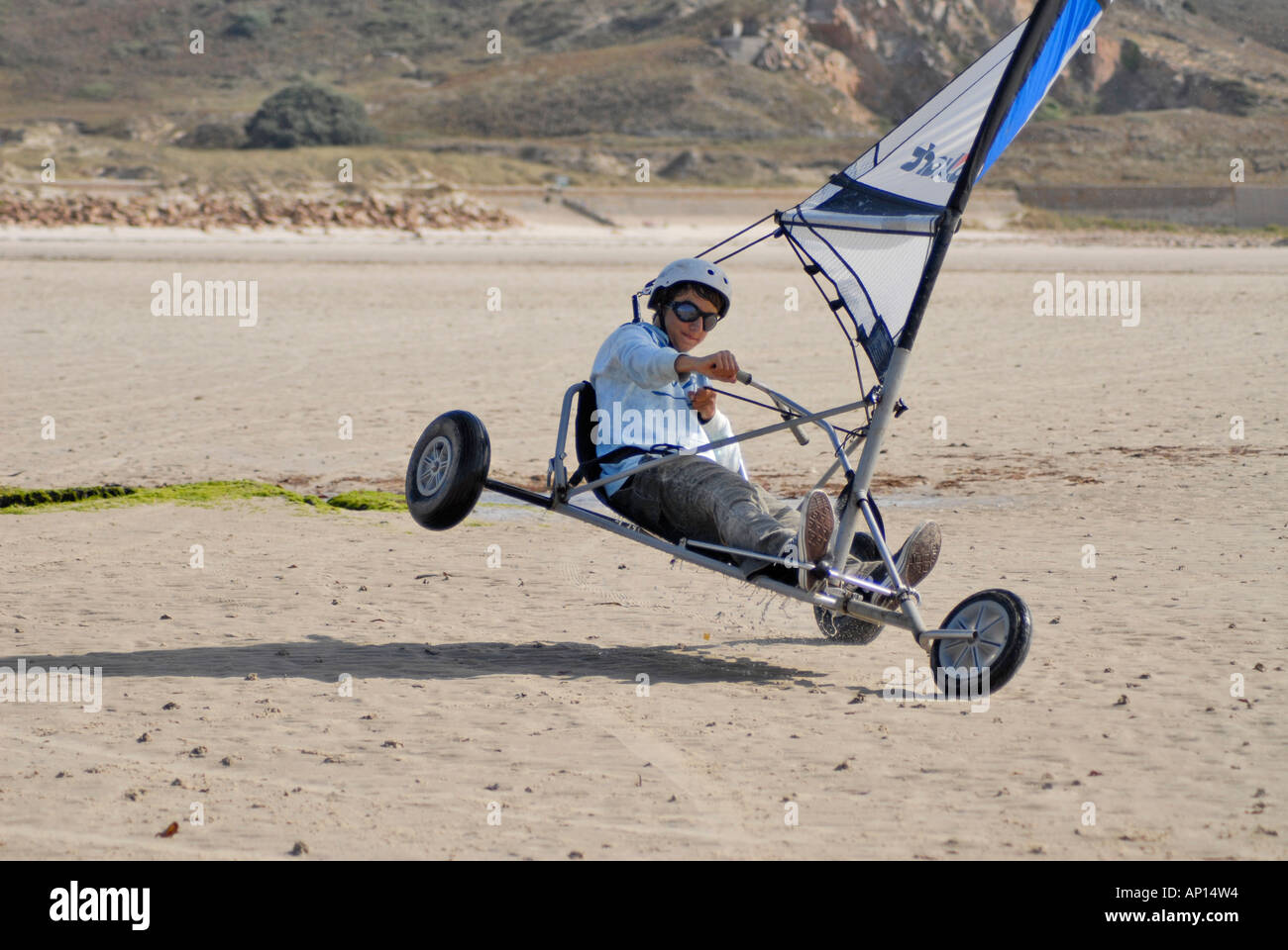 Blokart land yacht hi-res stock photography and images - Alamy