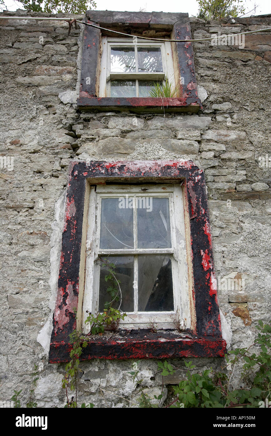 Abandoned derelict farm house near Killybegs Donegal Ireland Stock ...