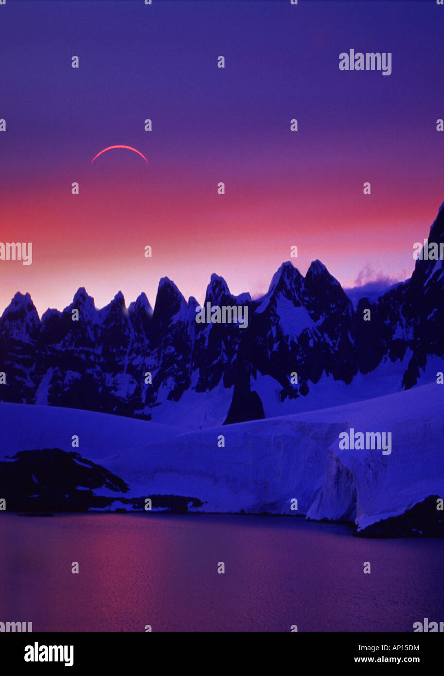 Solar eclipse, Antarctic Peninsula, Antarctica Stock Photo - Alamy