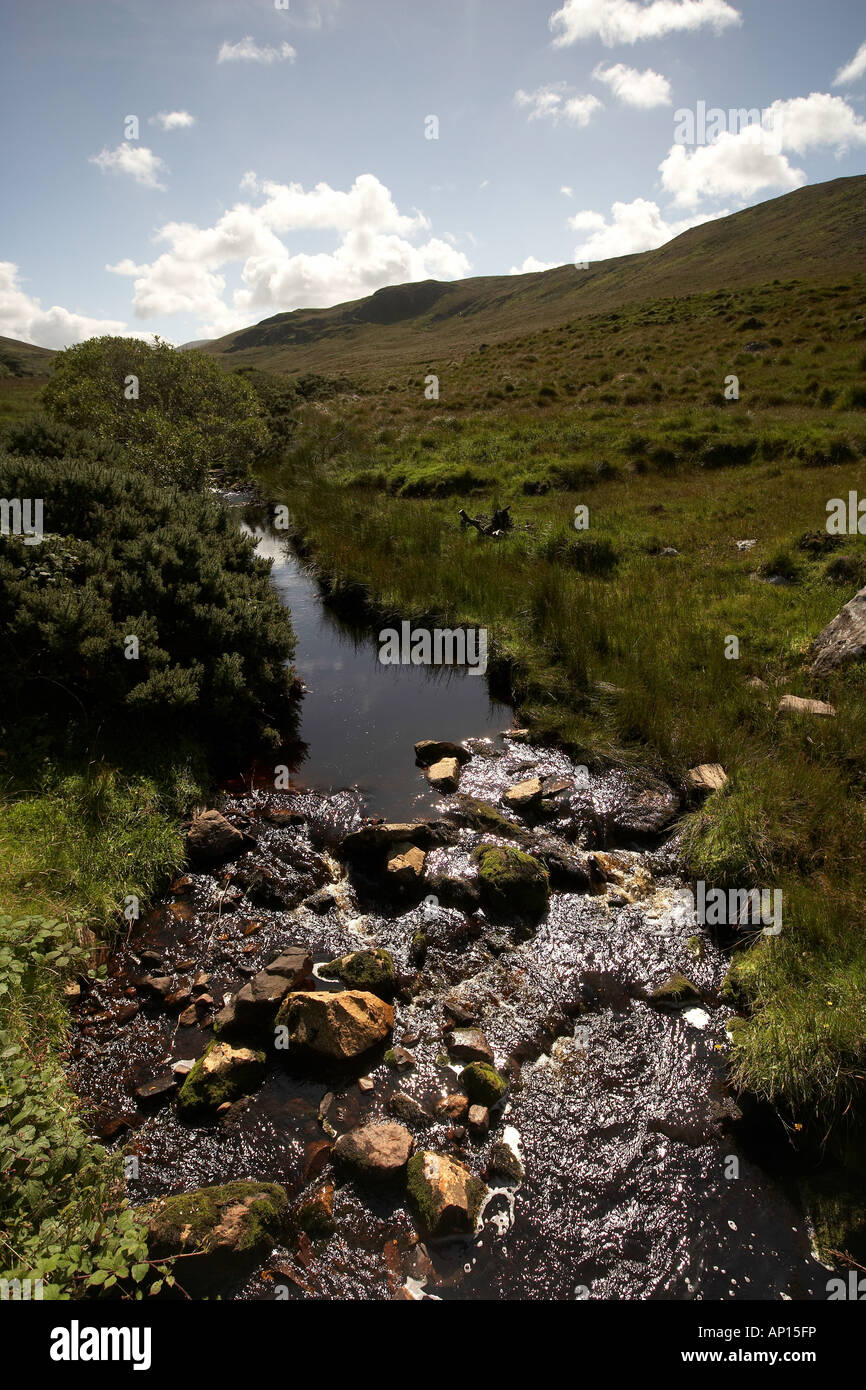 Steam and fellside outside Malin More Donegal Ireland Stock Photo - Alamy