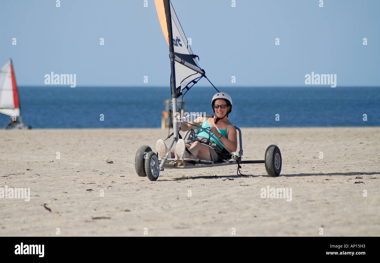 Blokart land yacht hi-res stock photography and images - Alamy