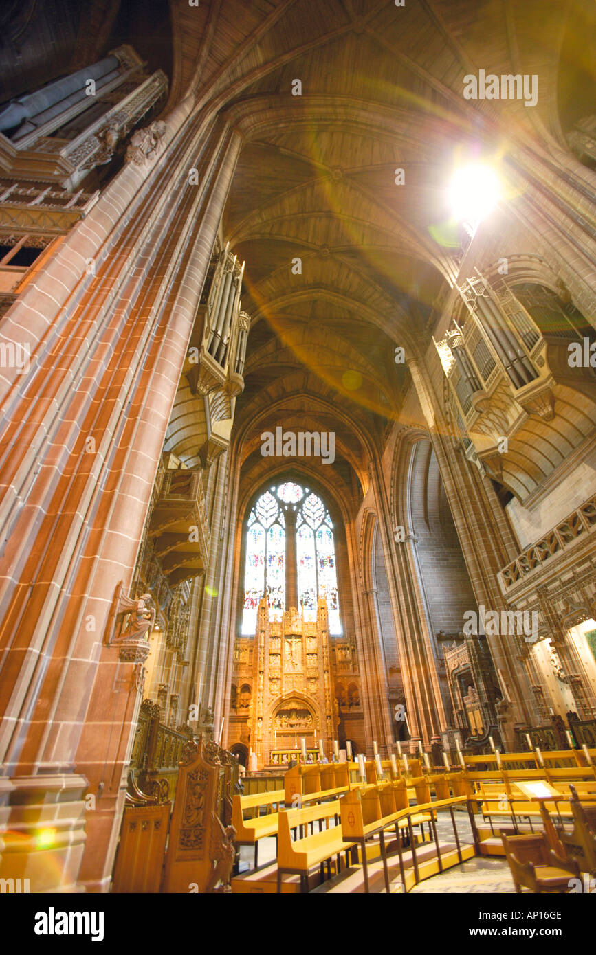 Interior Anglican Cathedral Liverpool UK Stock Photo - Alamy