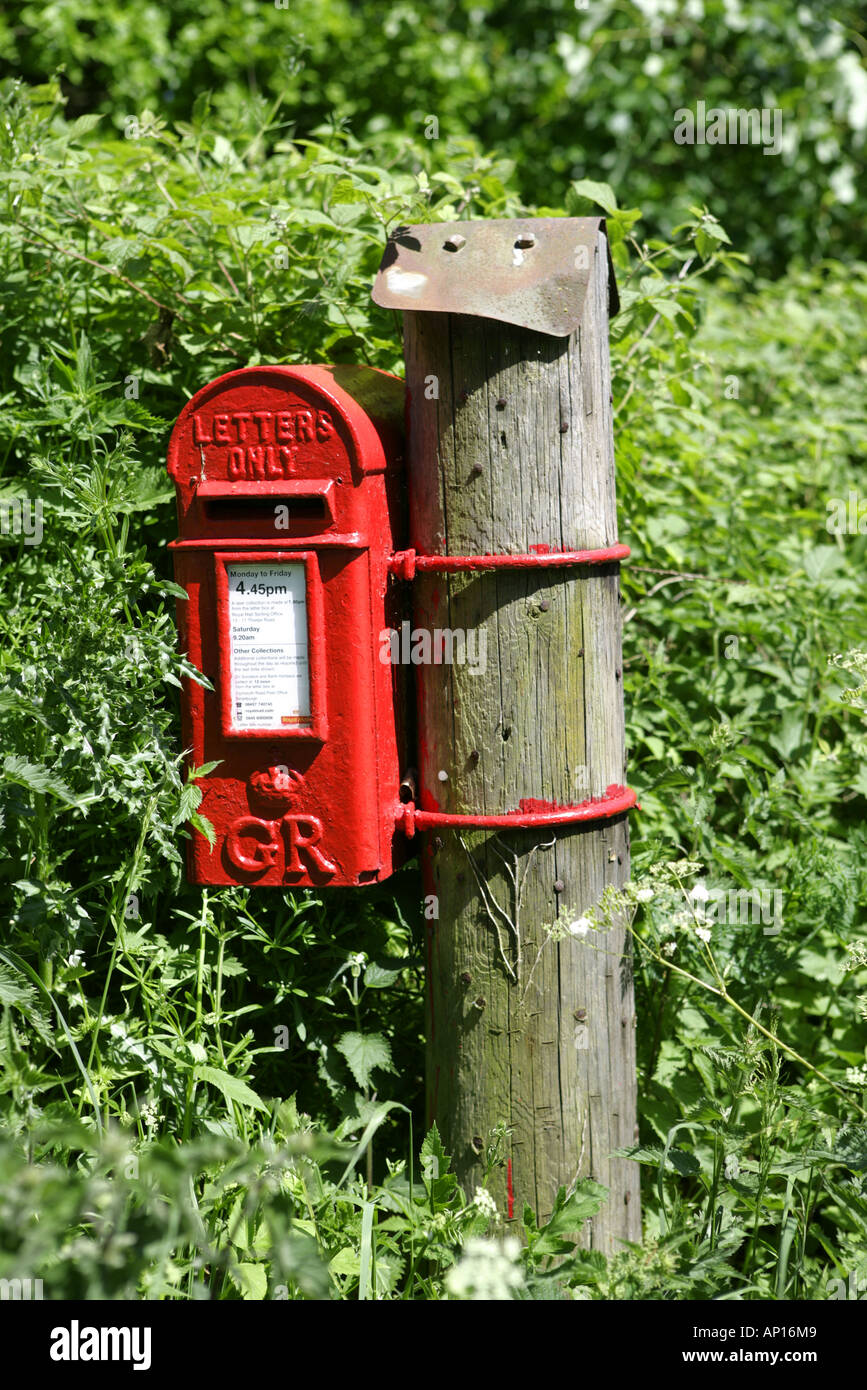 Country Letterbox On A Post Norfolk Broads Norfolk UK Stock Photo - Alamy