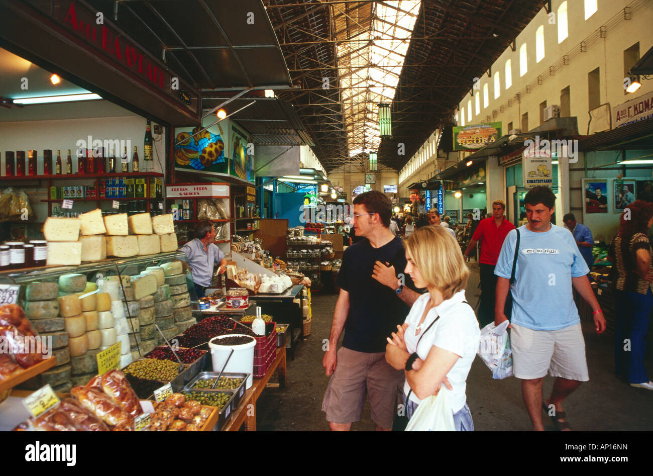 Market Hall, Chania, Crete, Greece Stock Photo - Alamy