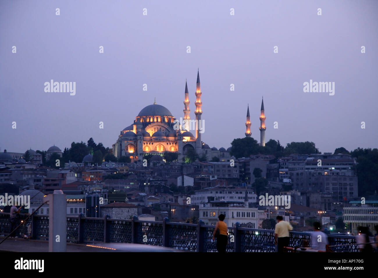evening view of mosque istanbul turkey Stock Photo - Alamy