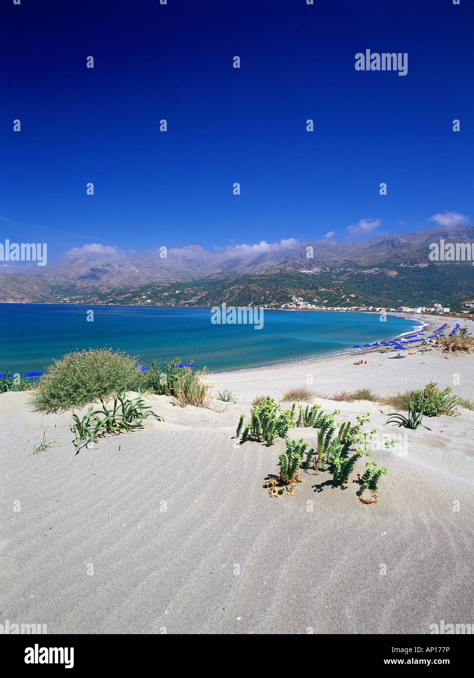 Dunes at the beach, Plakias, Crete, Greece Stock Photo - Alamy