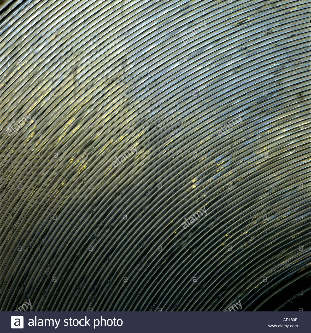 Aluminium reel edge abstract reflections Stock Photo - Alamy