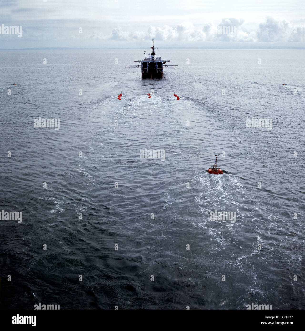 Seismic survey ship towing hydrophones Stock Photo - Alamy