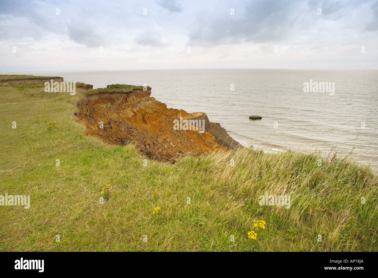 Coastal Erosion Cliffs 2005 Walton on the Naze Essex UK Stock Photo - Alamy