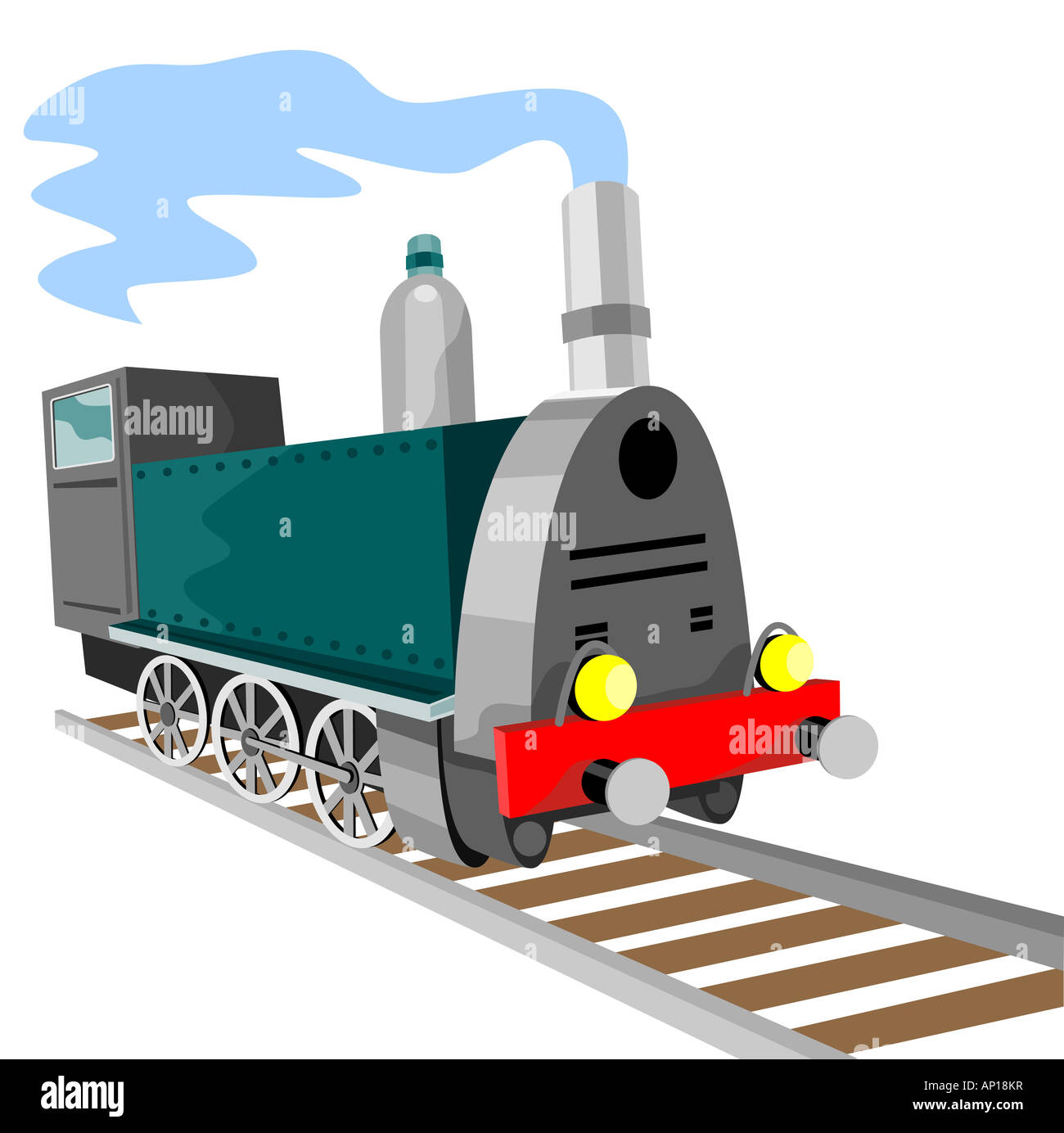 Locomotive steam engine on Cut Out Stock Images & Pictures - Alamy