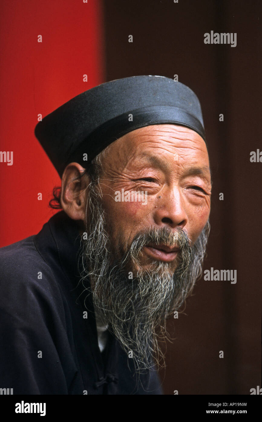 portrait of abbot of Cui Yun Gong monastery, South peak, Hua Shan ...