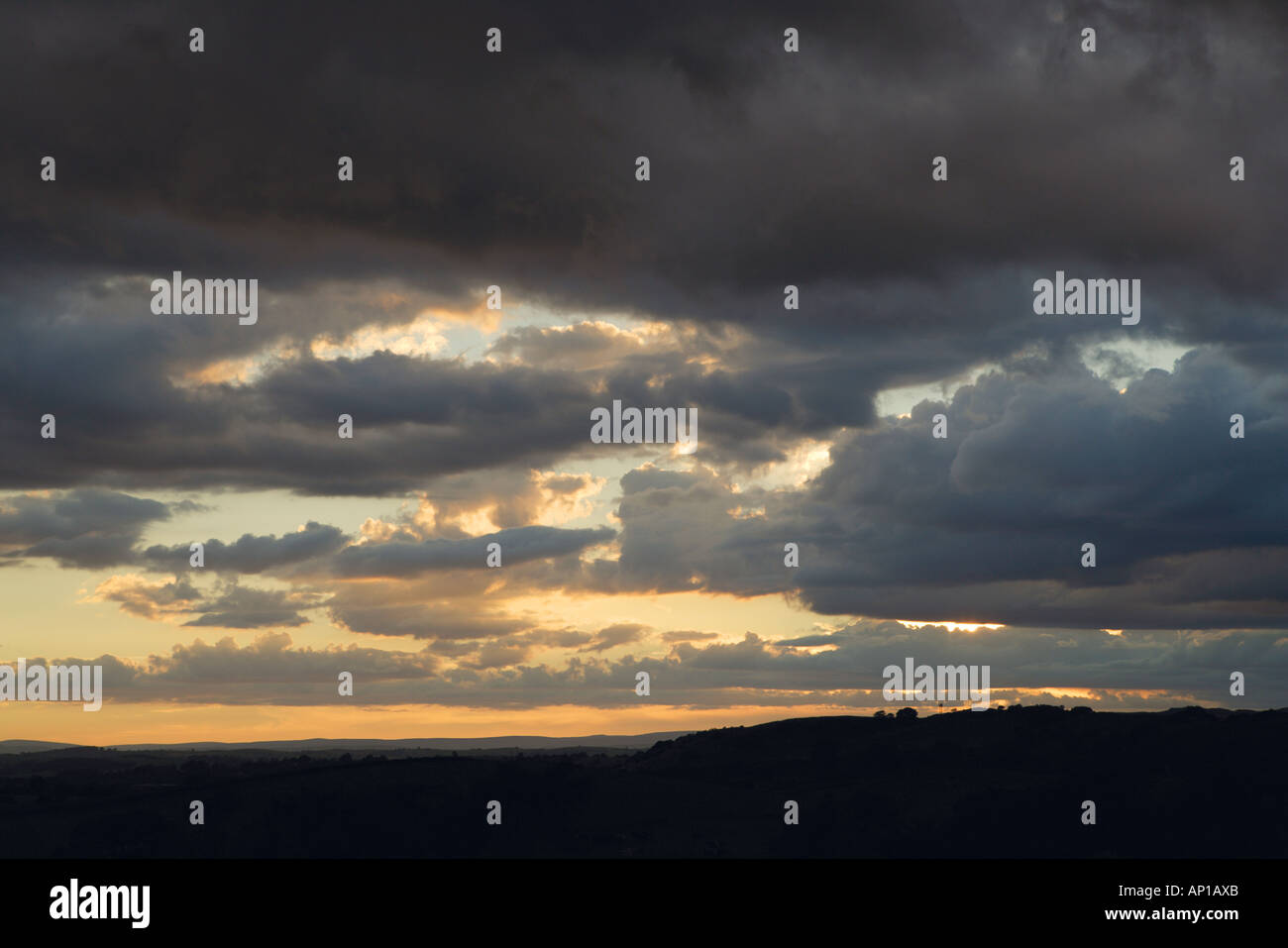 Brooding Clouds At Sunset The Yorkshire Dales, UK Stock Photo - Alamy