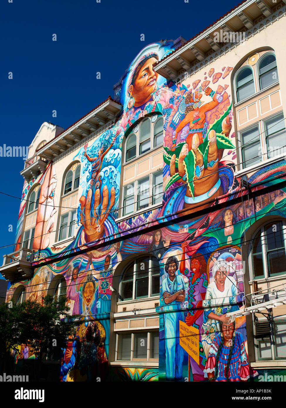 San francisco mission district murals hi-res stock photography and ...