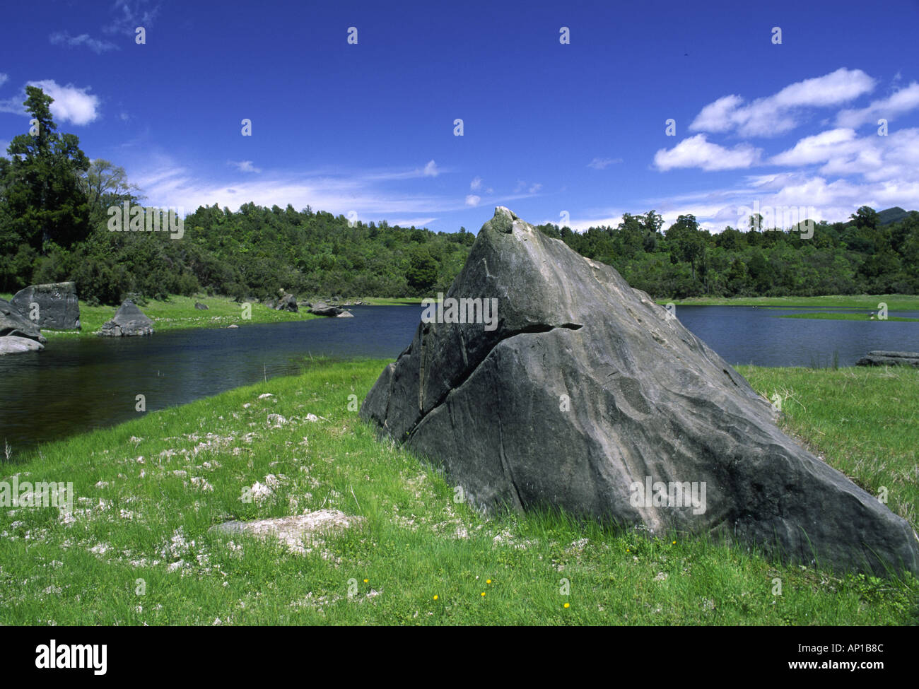 NEW ZEALAND East Coast Te Urewera National Park A pictureque lake on a ...