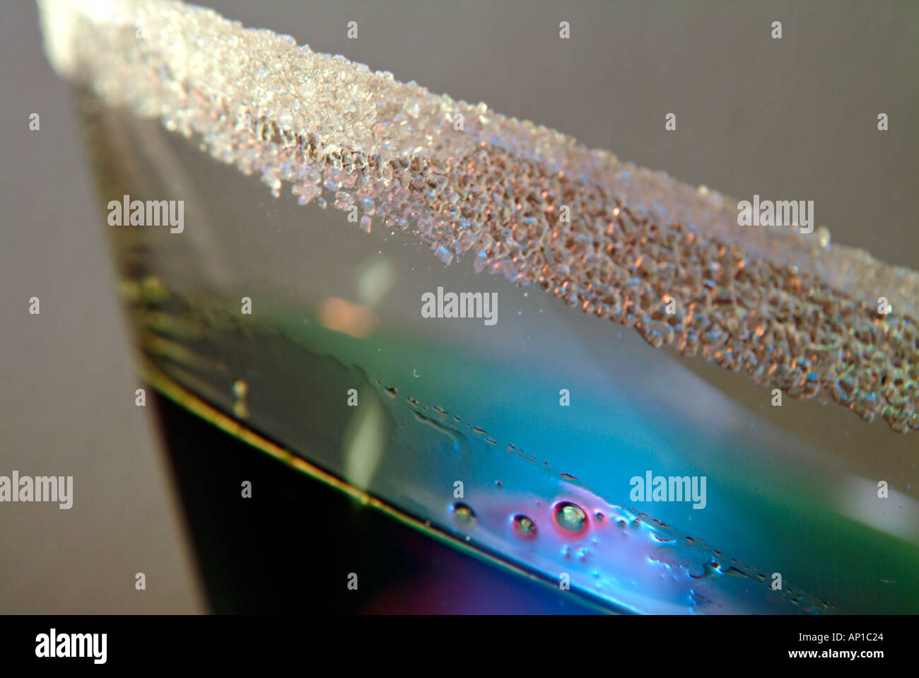 sugar edge on a cocktail glass Stock Photo - Alamy