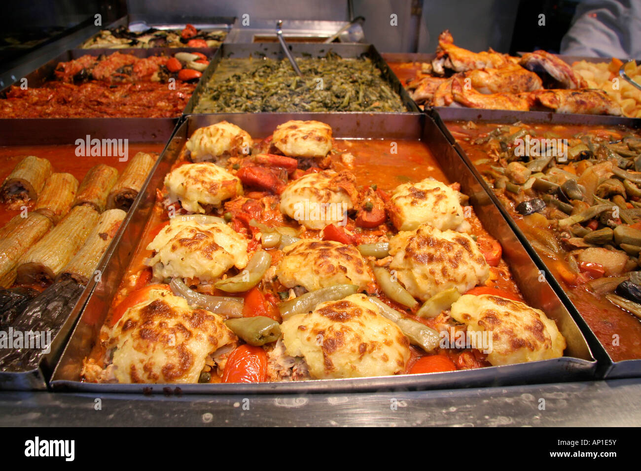 Take away food on display hi-res stock photography and images - Alamy