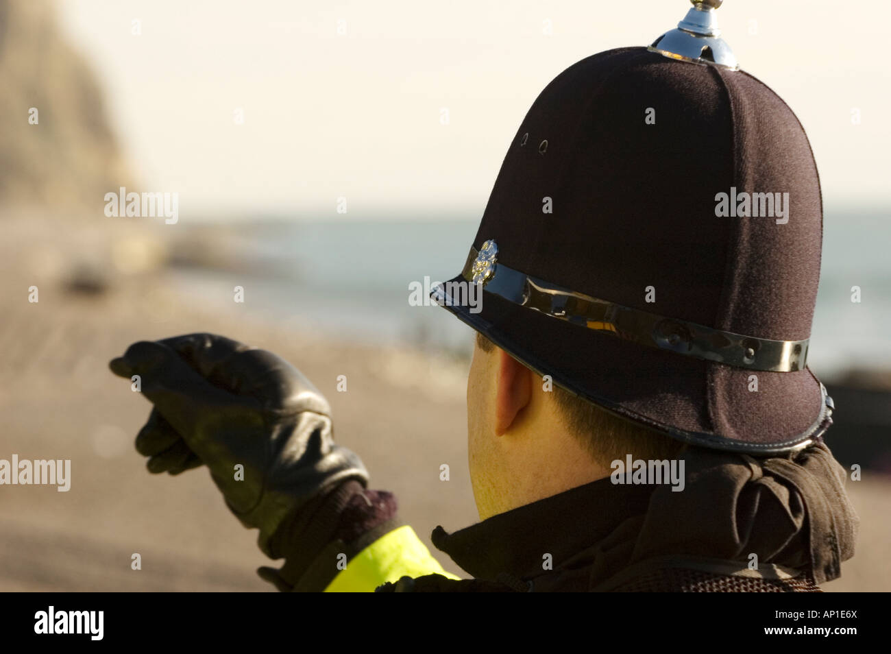 Police giving instructions hi-res stock photography and images - Alamy