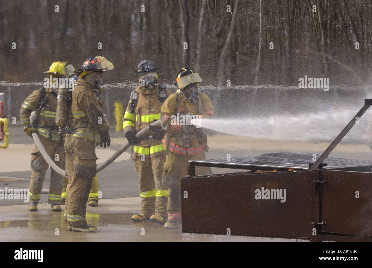 Firefighters training school ladder hi-res stock photography and images ...