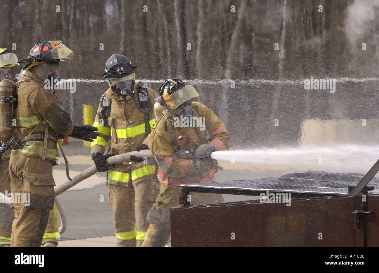 Firefighters training school ladder hi-res stock photography and images ...