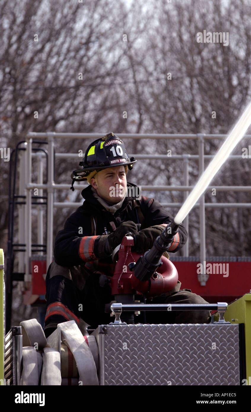 Firefighters training school ladder hi-res stock photography and images ...